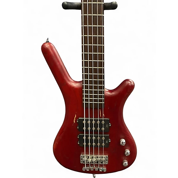 Used Warwick Corvette 5 String Red Electric Bass Guitar - Guitar Center