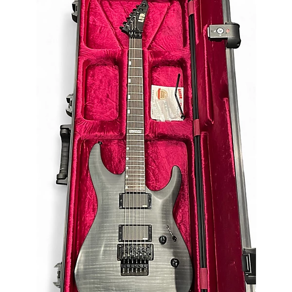 Used ESP MH350FM Satin Black Solid Body Electric Guitar - Guitar Center