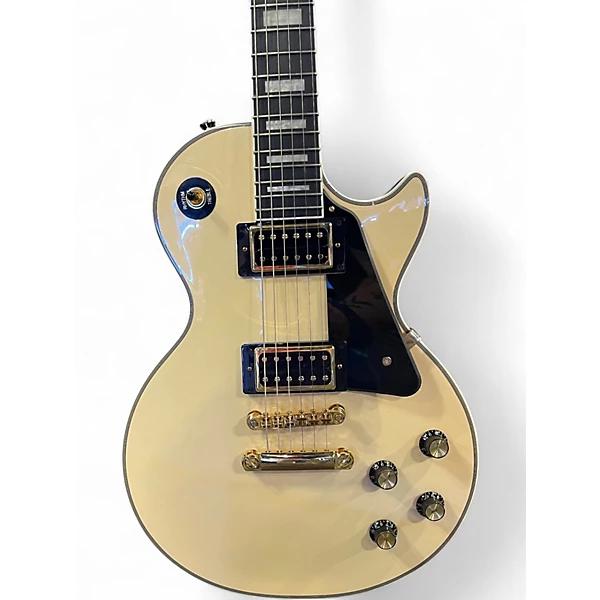 Used 2020s Epiphone Les Paul Custom Blackback Antique Ivory Solid Body ...