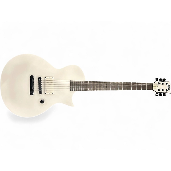Used ESP LTD EC Arctic Metal White Solid Body Electric Guitar - Guitar ...