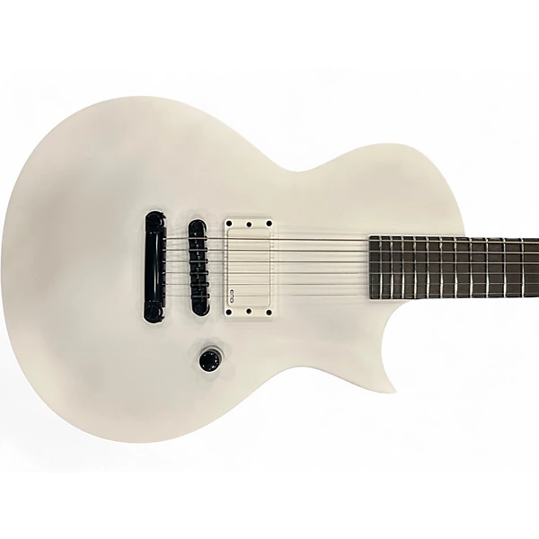 Used ESP LTD EC Arctic Metal White Solid Body Electric Guitar - Guitar ...