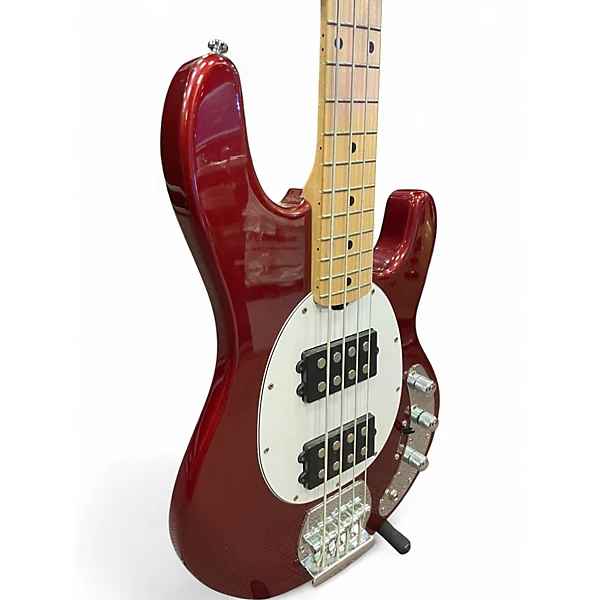 Used Sterling By Music Man STINGRAY Candy Apple Red Electric Bass ...