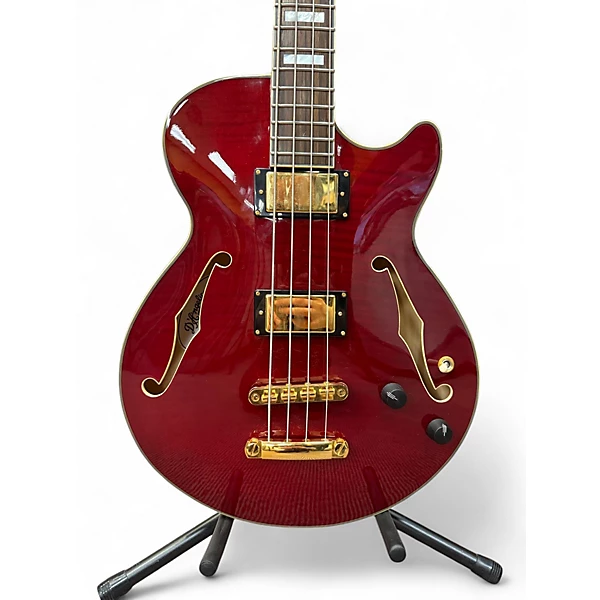 Used D'Angelico EX 4 String RED Electric Bass Guitar - Guitar Center