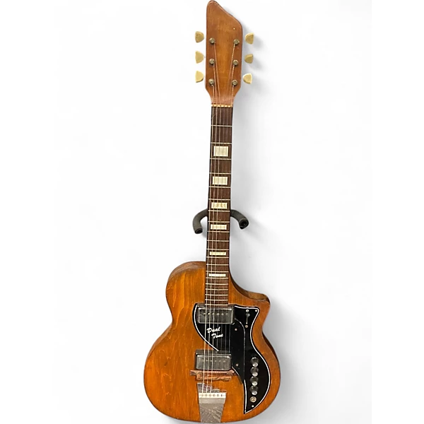 Vintage 1960 Supro Dual Tone Stripped Natural Solid Body Electric ...