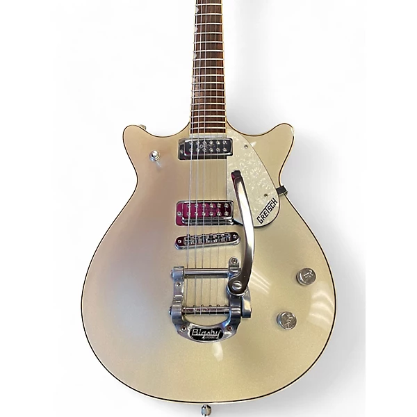 Used Gretsch Guitars G5245t Silver Sparkle Solid Body Electric Guitar ...