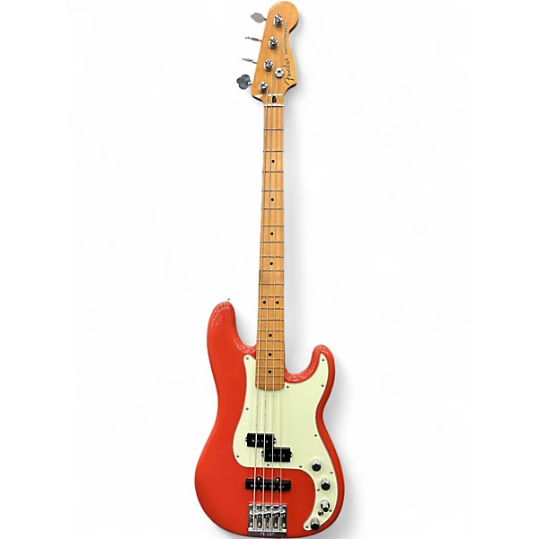 Used Fender Player Plus Active Precision Bass Capri Orange Electric ...