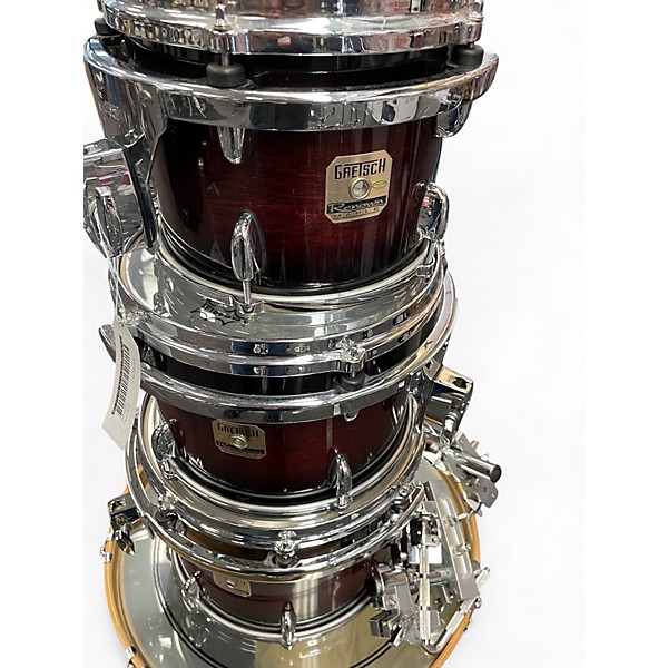 Used 2016 Gretsch Drums 4 Piece Renown Maple Chrome Red Drum Kit ...