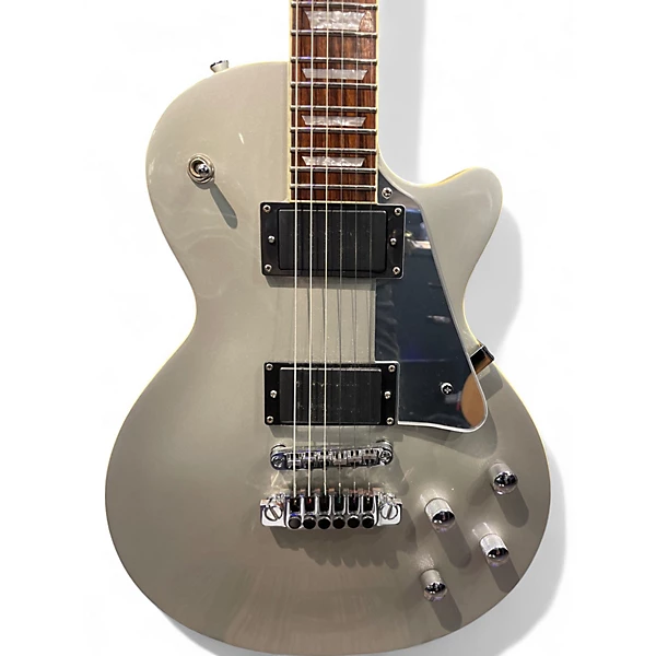 Used Agile LP Style Chrome Silver Solid Body Electric Guitar - Guitar ...