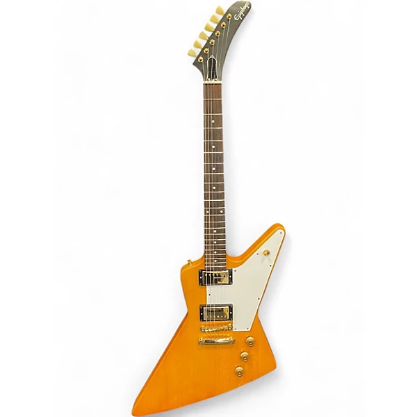 Used 2023 Epiphone 1958 KORINA EXPLORER OUTFIT AGED NATURAL Solid Body ...