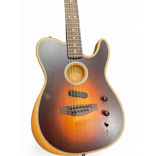 Used Fender Acoustasonic Player Telecaster Sunburst Acoustic Electric ...
