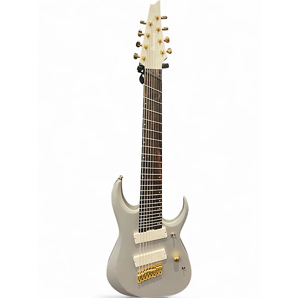 Used Ibanez RGDMS8 Metallic Silver Solid Body Electric Guitar - Guitar ...