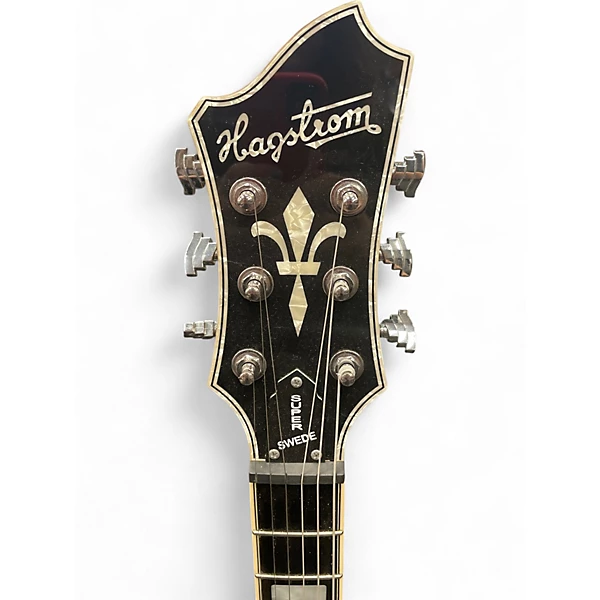Used Hagstrom Super Swede Left Handed Natural Electric Guitar - Guitar ...