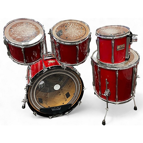 Used Pearl 5 Piece BLX 5PC Trans Red Drum Kit - Guitar Center