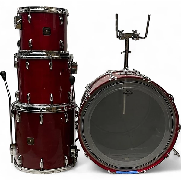 Used Gretsch Drums 4 Piece Usa Custom Red Drum Kit - Guitar Center