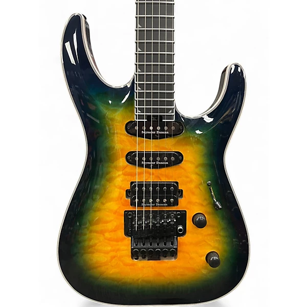 Used Jackson SLA3 Amber Blue Burst Solid Body Electric Guitar - Guitar ...