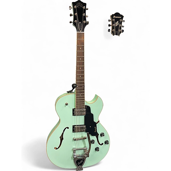 Used Guild Starfire Seafoam Green Hollow Body Electric Guitar - Guitar ...