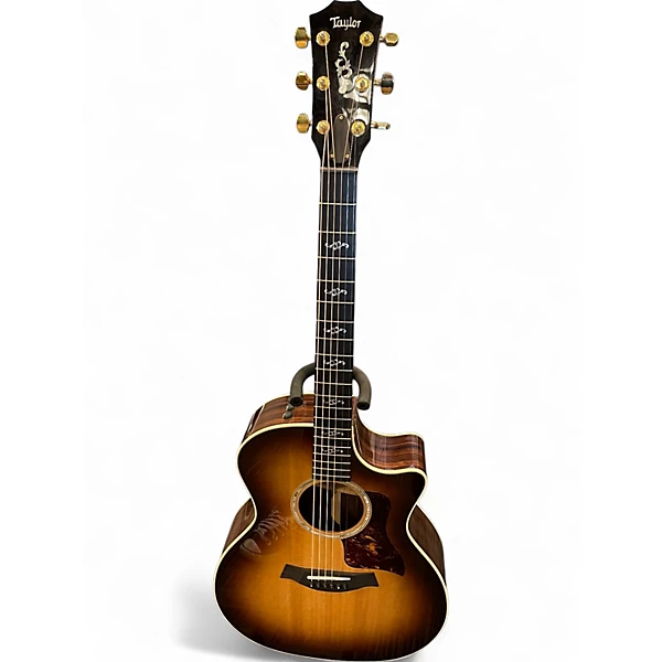 Used Taylor CUSTOM 414CE Shaded Edge Burst Acoustic Guitar - Guitar Center