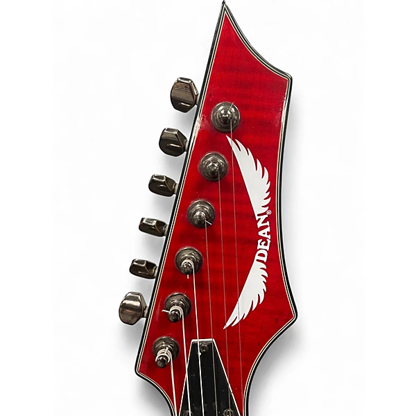 Used Dean Custom 350F Red Solid Body Electric Guitar - Guitar Center