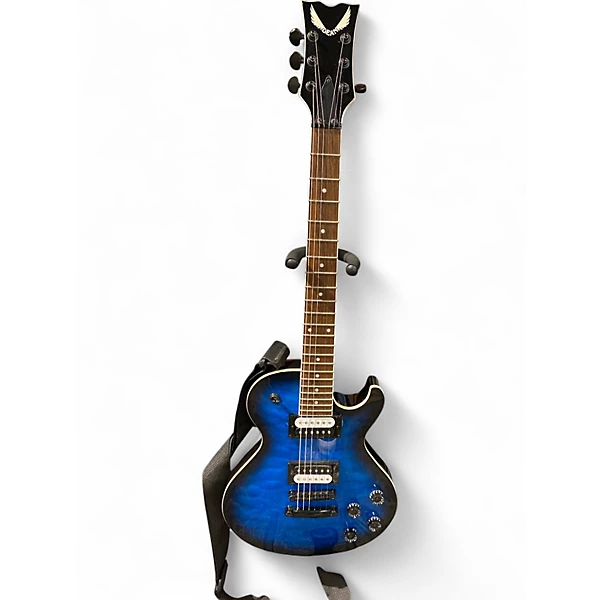 Used Dean Thoroughbred Blue Solid Body Electric Guitar - Guitar Center