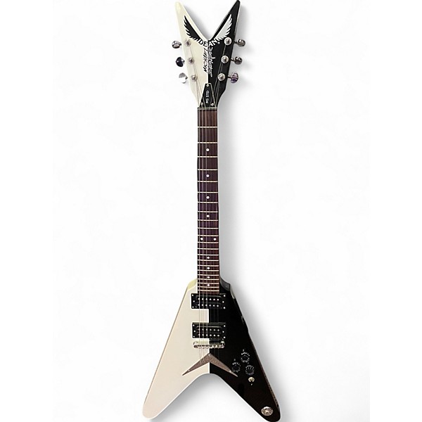 Used Dean Ms Std Black And White Solid Body Electric Guitar - Guitar Center