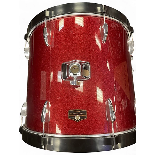 Used TAMA 4 Piece Imperialstar Wine Red Sparkle Drum Kit - Guitar Center