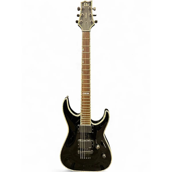 Used ESP LTD H1001FM Deluxe Black Solid Body Electric Guitar - Guitar ...