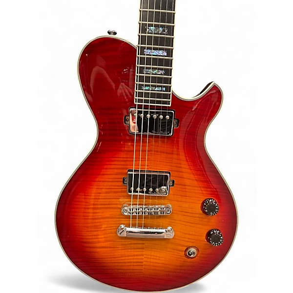 Used Michael Kelly Patriot Custom Cherry Sunburst Solid Body Electric ...