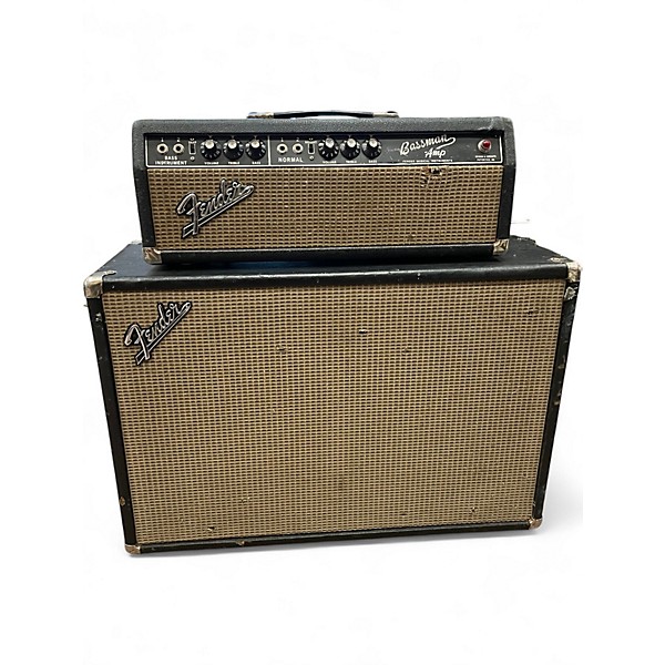 Vintage 1967 Fender BASSMAN AMP HEAD AND CABINET Tube Guitar Amp Head ...