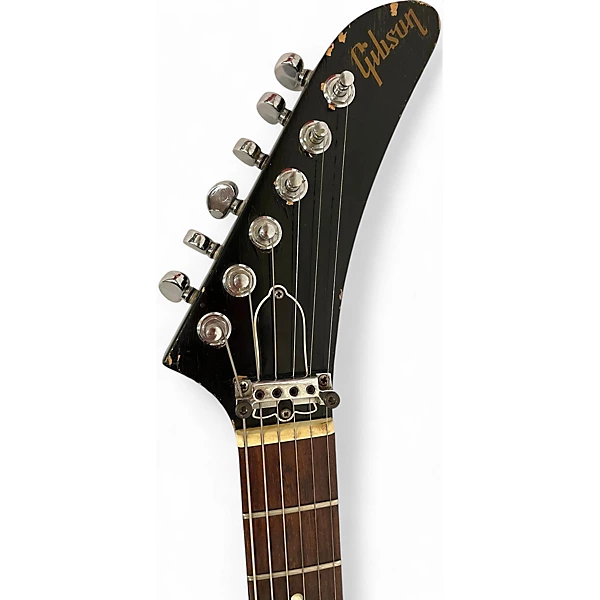 Vintage 1984 Gibson Explorer Black Solid Body Electric Guitar - Guitar ...