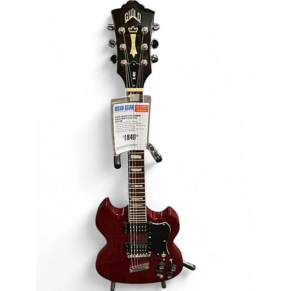 Used Guild S100 Cherry Solid Body Electric Guitar - Guitar Center