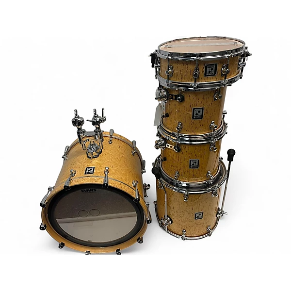 Used SONOR 5 Piece S CLASS VERTICAL GRAIN SPALTED MAPLE Maple Drum Kit ...