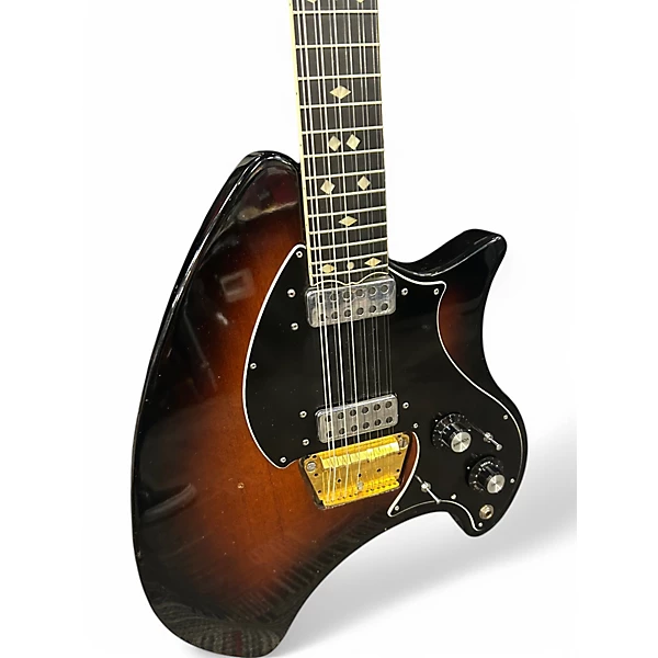 Vintage 1970s Ovation Deacon 12-String Sunburst Solid Body Electric ...