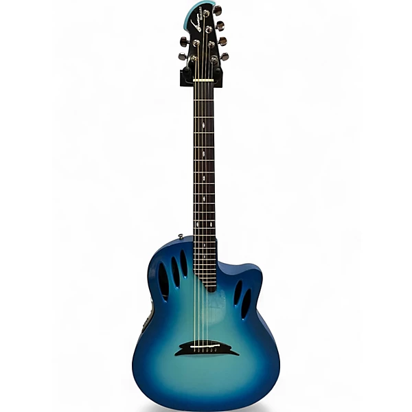Used Ovation MOB 57 Blue Acoustic Electric Guitar - Guitar Center