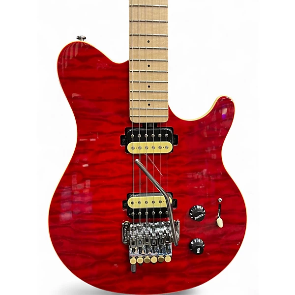 Used Sterling By Music Man Sub Red Solid Body Electric Guitar - Guitar ...