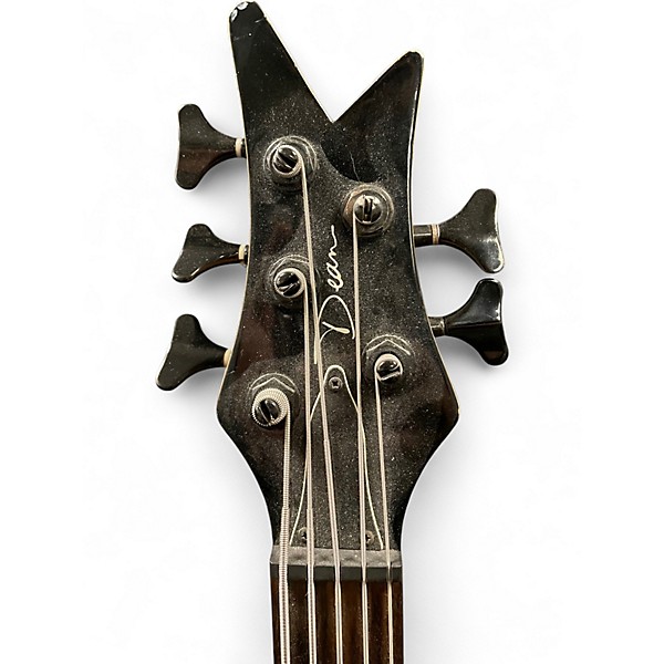 Used Dean Edge 5 String EMG Blue Electric Bass Guitar - Guitar Center