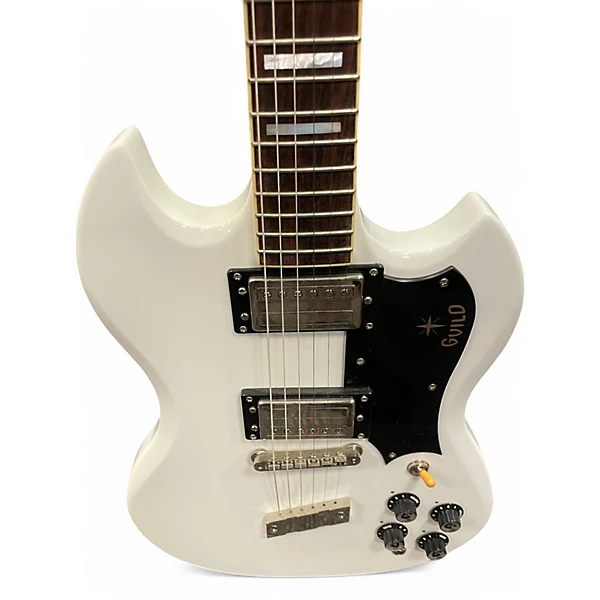 Used Guild POLARA Alpine White Solid Body Electric Guitar - Guitar Center