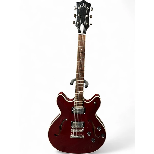 Used Guild Starfire Red Hollow Body Electric Guitar - Guitar Center