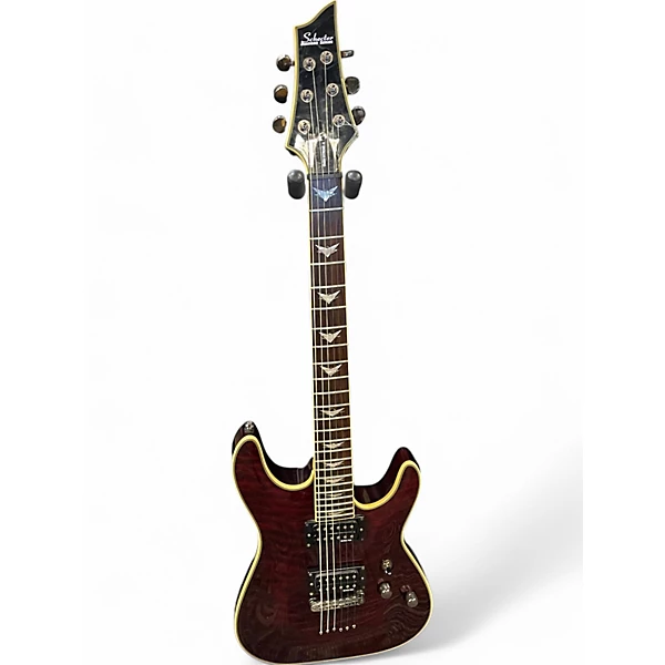 Used Schecter Guitar Research Omen Extreme 6 Black Cherry Solid Body ...
