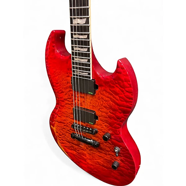Used ESP LTD Viper 1000 Deluxe Cherry Sunburst Solid Body Electric ...