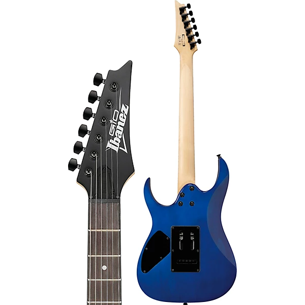 Ibanez GRG120QASP GRG Series 6-String Electric Guitar Transparent Blue ...