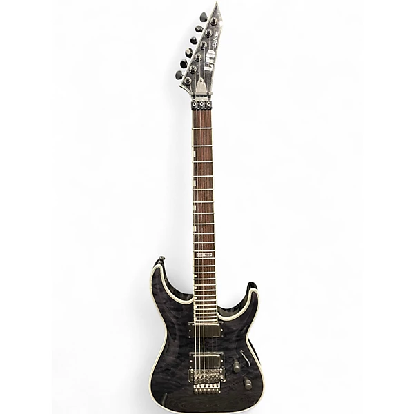 Used ESP ESP LTD Deluxe MH-1001 Black Onyx Solid Body Electric Guitar ...
