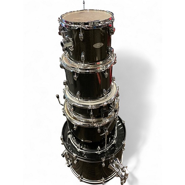 Used SPL 5 Piece UNITY 2 DARK GREEN SPARKLE Drum Kit - Guitar Center