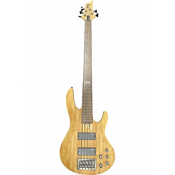 Used ESP LTD B205SMFL 5 String Natural Electric Bass Guitar - Guitar Center