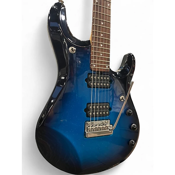 Used Ernie Ball Music Man LTD JP6 PIEZO SPARKLE BLUE FADE Solid Body ...